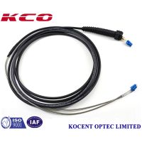 Quality Armored Fiber Optic Patch Cord 2 Cores SM MM OM3 OM4 CPRI DLC Patch Cable for sale