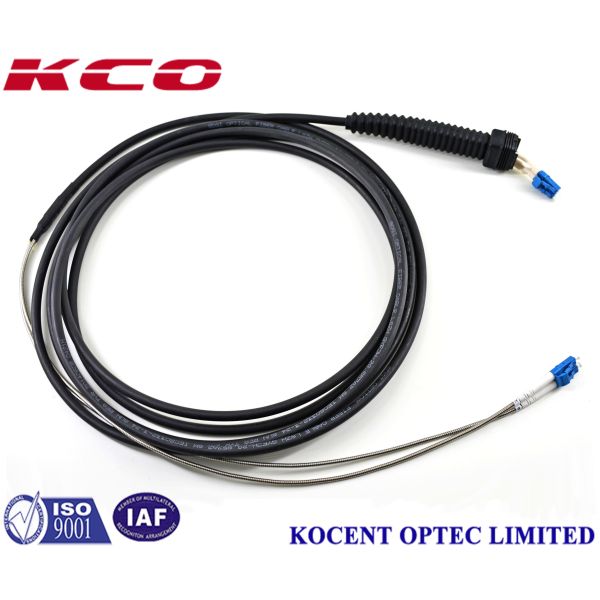 Quality Armored Fiber Optic Patch Cord 2 Cores SM MM OM3 OM4 CPRI DLC Patch Cable for sale