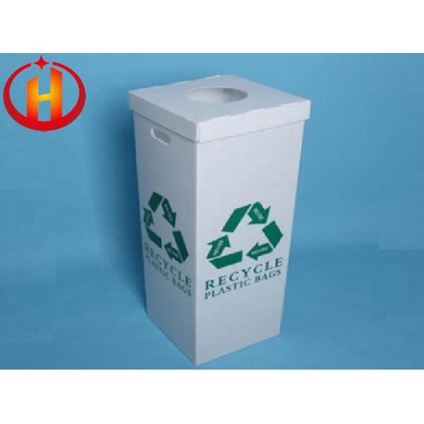 Quality Printable Corrosion Proof PP Corrugated Plastic Trash Bins Foldable for sale