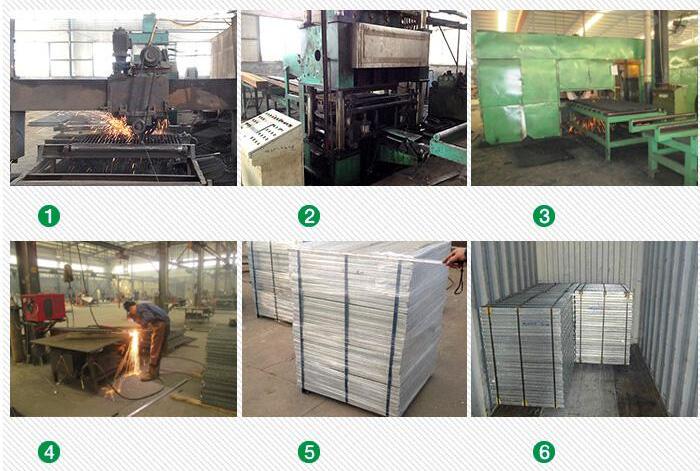 process of steel grating