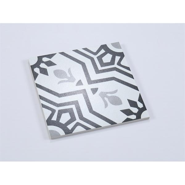 Quality 20x20cm Ceramic Rustic Tile for Indoor Floor Black Gray White for sale