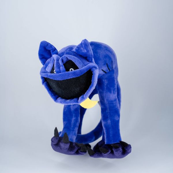 Quality Halloween Holiday Plush Toys Monster Blue Cat Stuffed Animals Embroidered Logos for sale