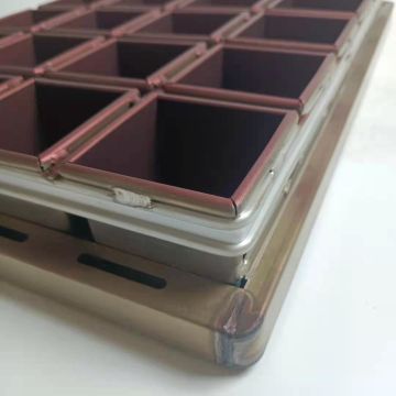 Quality Non Stick 24 Case Aluminum Multi Loaf Bread Pan Mould for sale