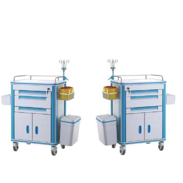 Quality Drug Delivery Medical Trolley Cart Hospital Emergency Crash Anaesthesia for sale