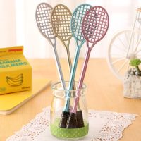 Quality Badminton Racket Shape Gel Pen 0.5mm Plastic Creative Neutral Pen for sale