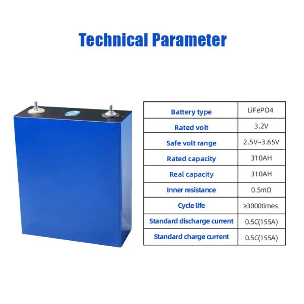 Quality Stud Design Deep Recycle 3.2V 310Ah Lithium Ion Battery Cell For Scooter for sale