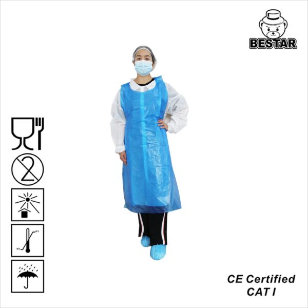 Quality Oem Breathable Polythene Disposable Protective Apron 80X120CM For Beauty Salon for sale