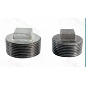 Quality 291 Square Plug Tube Malleable Iron Pipe Fitting Bsp Thread for sale
