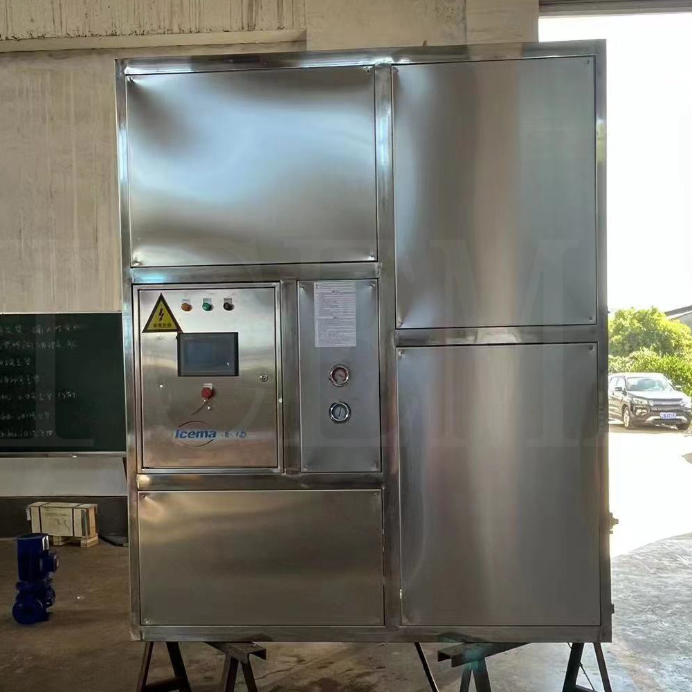 3T/24h Industrial Ice Making Machine Automatic Large Ice Cube For Coffee Shop /