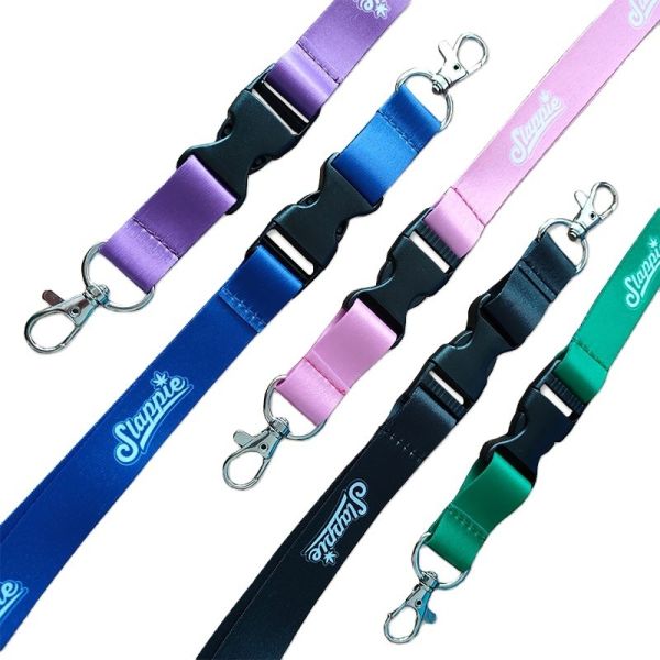 Quality Silk Accessories Dye Sublimation Polyester Lanyards for Keychain Custom Logo 900 for sale