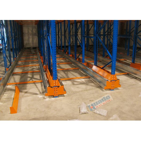 Quality 1000 Depth Shuttle Metal Pallet Racks Remote Controlled For Frozen Meat / for sale