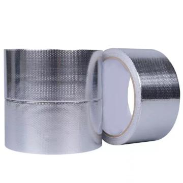 Fireproof HVAC Thermal Insulation Aluminium Tape Heat Resistant Fiberglass Cloth