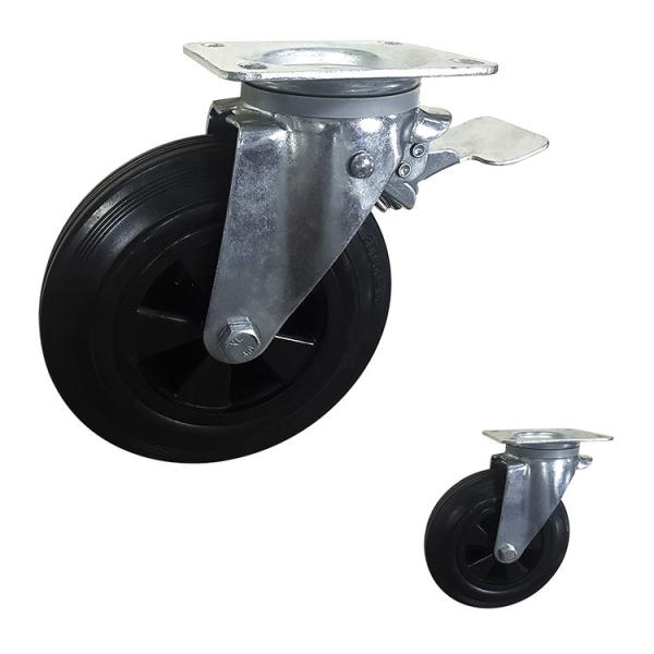 Quality 286lbs Loading Heavy Duty Lockable Casters , 150mm Castor Wheels for sale
