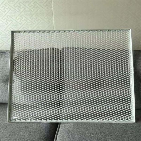 Quality Library 600*600 Aluminium Ceiling Panel Lay On Expanded Mesh Ceiling System for sale