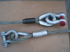 Quality FF-T-276B Mild Steel 3 Inch Thimble Wire Rope Sling ,Thimble Eye Sling for sale