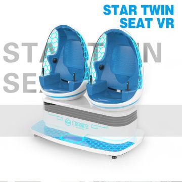 Quality Power Rating Virtual Reality Machine Double Seats Capsule 9d Vr Egg Cinema for sale