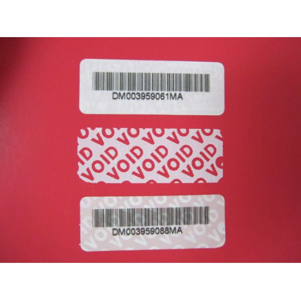 Quality VOID OPEN Security Label High Residue Tamper Proof Security Evidence Label for sale