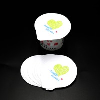 Quality Heat Sealing Precut Aluminum Foil Lid For PP Cup 84mm Top Size for sale