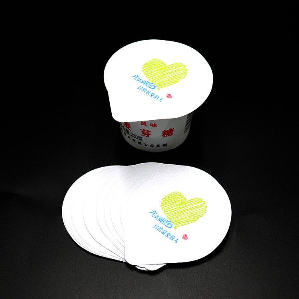 Quality Heat Sealing Precut Aluminum Foil Lid For PP Cup 84mm Top Size for sale