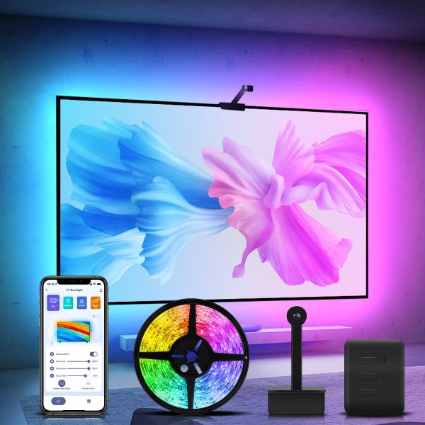 Quality Voice Control Ambient LED TV Backlight Sync 2.4GHz Wireless Type for sale