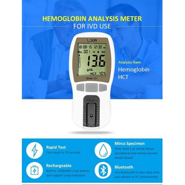Quality Lysun Electronic Digital HB Meter Hemoglobin Analyzer for sale