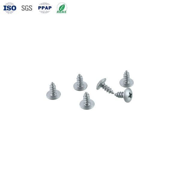 Quality Customized Dacromet Coated Phillips Pan Head Self-Tapping Screws with Point Tail for sale