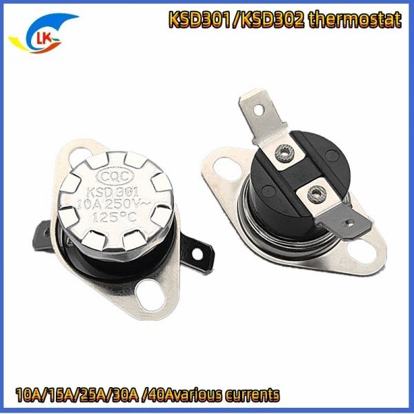 Quality 250V 16A 30A KSD302 Series Thermostat Protector High Current Temperature Control for sale