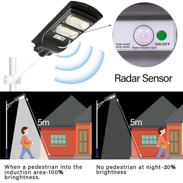 Quality Lighting and Circuitry Design 300W High Lumens Solar Street Light with Remote for sale