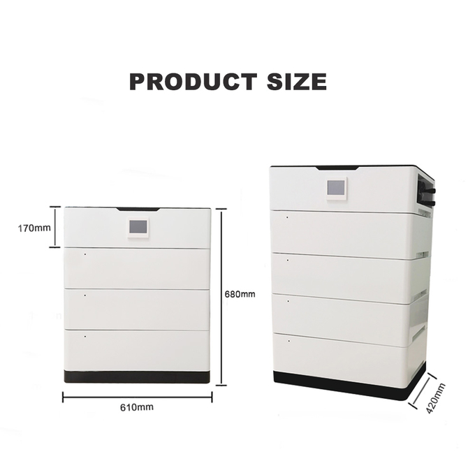 409.6V 100A 40kw White Solar Stackable Storage Lithium Battery 10kw 15kw 20kw 30kw For Home Energy System 4
