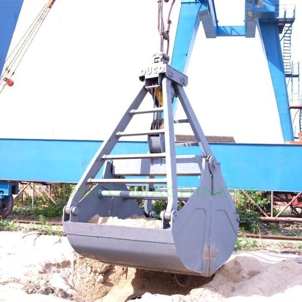 Quality Sand Handling Bulk Cargo 2 Rope Clamshell Grab Bucket for sale