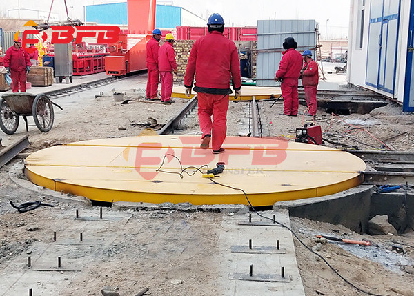 Workshop 300ton Turn Table Transfer Car Factory