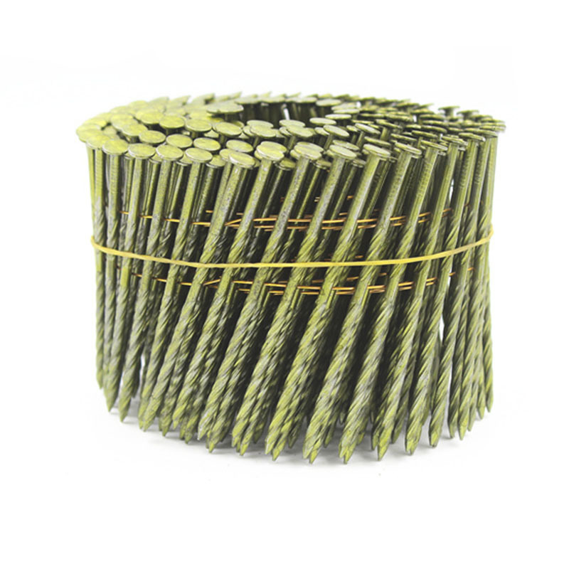 2.1*35mm 16 Degree Galvanized Wire Welded Coil Screw Nails