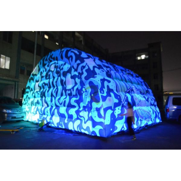 Quality Outdoor Playground Colorful Led Inflatable Tunnel Entrance Tent for Event for sale