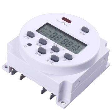 Quality 16A LCD Display Weekly Programmable Timer Switch Din Rail 12V 24V 220V for sale