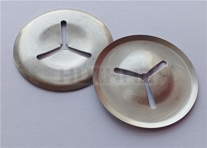 Round beveled edge stainless steel self-locking washer, 38mm diameter
