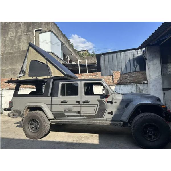 Quality Versatile Waterproof PU Canvas Vehicle Roof Tent with Rainfly and Annex for sale