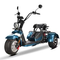 Quality Unisex 2000W Powerful 3 Wheel Fat Tire Suspension Electric Scooter 5-6H Charging for sale