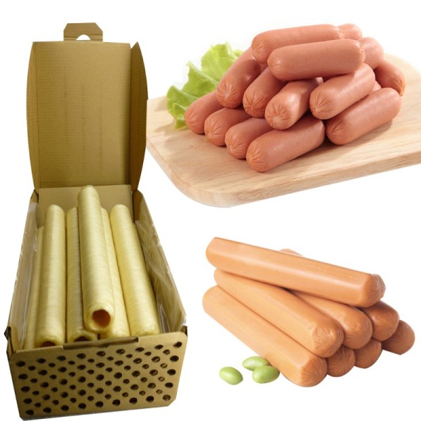 Quality Natural Origin Food Grade  Uniform Size Collagen Sausage Casings for Hot dog Products for sale