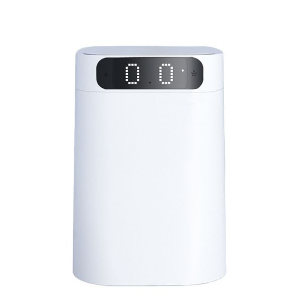 Quality 17.5L Self Changing Smart Trash Bin White Color Touchless Sensor Smart Trash Can Automatic Self Sealing Trash Can for sale