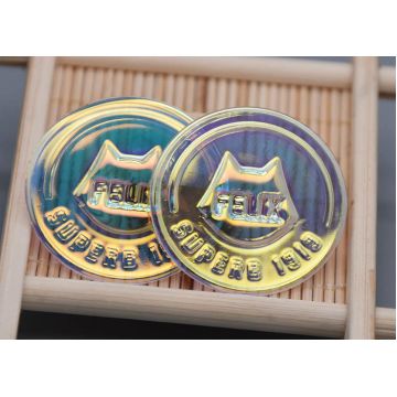 Quality Transparent Rainbow Apparel Patch Custom Embossed 3D Logo PVC Film Material for sale