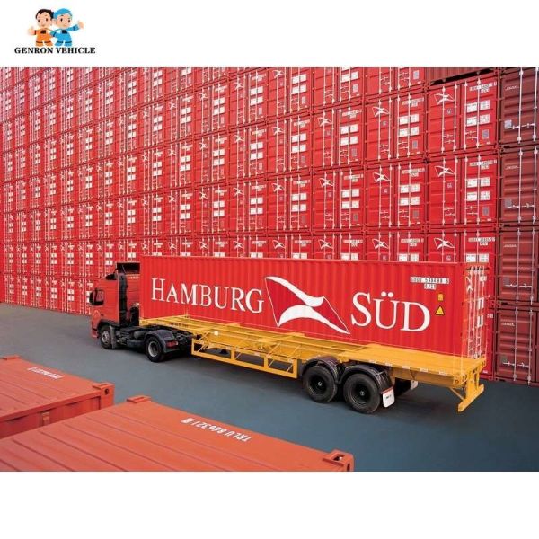 Quality Air Suspension 12 Tyre Jost Type Container Semi Trailer for sale