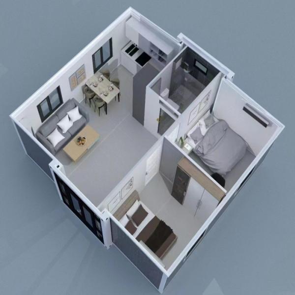 Quality Removable 20ft Expandable Container House For Family Living House for sale