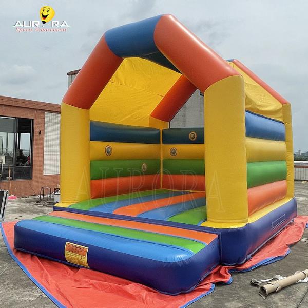 Quality Yellow Blue Inflatable Bounce House Bouncy Castle Indoor Outdoor Bouncy House for sale