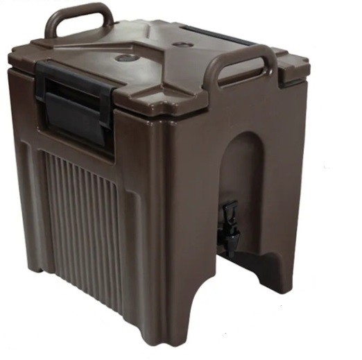 Quality 10 Gallon Insulated Beverage Dispenser Coffee Color Insulated Beverage Server for sale