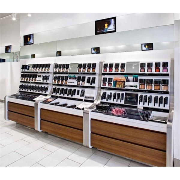 Quality Floor Cosmetic Display Rack For Retail Stores Mall Stand Chain Hair Care Products for sale