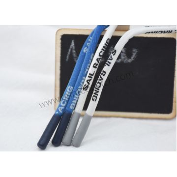 Quality SGS 3mm 4mm 5mm Polyester Drawstring Cord With Silicone Bullet End Tips for sale