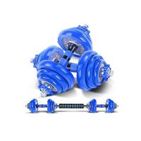 Boxed Electroplating Dumbbell Set 15kg 20kg 30kg 50kg Chrome Barbell And Dumbbell Set