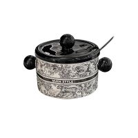 Quality Stainless Steel Strainer Nordic Style Ceramic Bowl for 1000ml Lard-Filled for sale