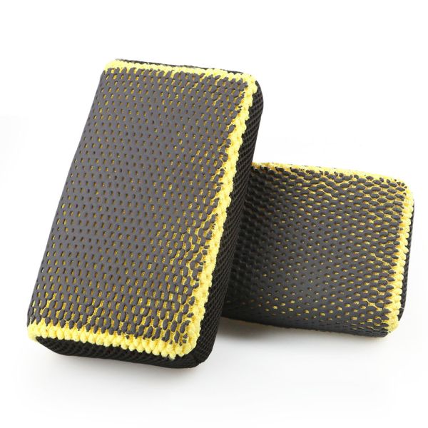 Quality Square Yellow Clay Block For Auto Detailing Remove Contaminants Without Lub for sale