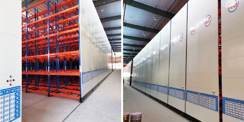 Electric mobile racking system